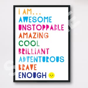 3 Classroom Motivational Quote Digital Poster Prints, Kids Positive ...