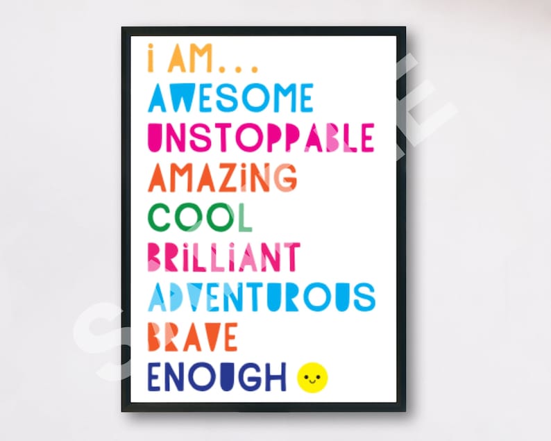 3 Classroom Motivational Quote Digital Poster Prints Kids | Etsy