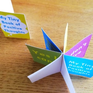Kids Positive Thoughts Mini Book: Printable Craft Activity (PDF) - Etsy
