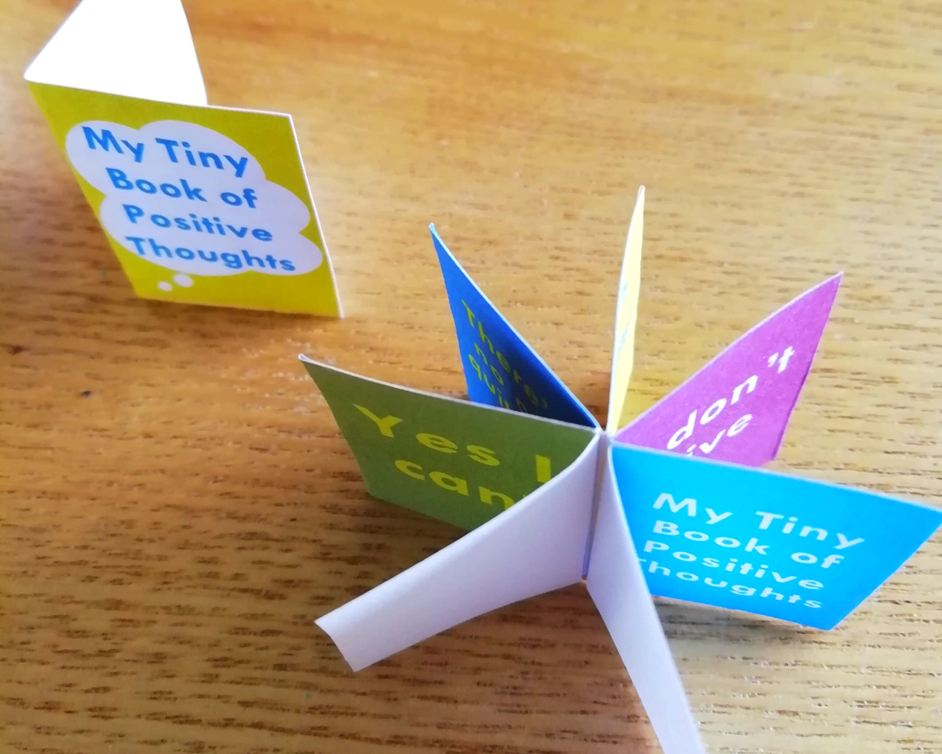 PRINTABLE Kids Positive Thoughts Book Craft Sheet for Kids - Etsy Canada