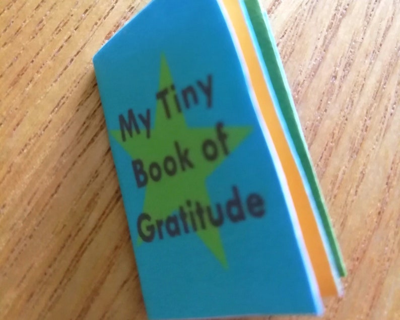 Kids craft kit mini book of gratitude activity printable | Etsy