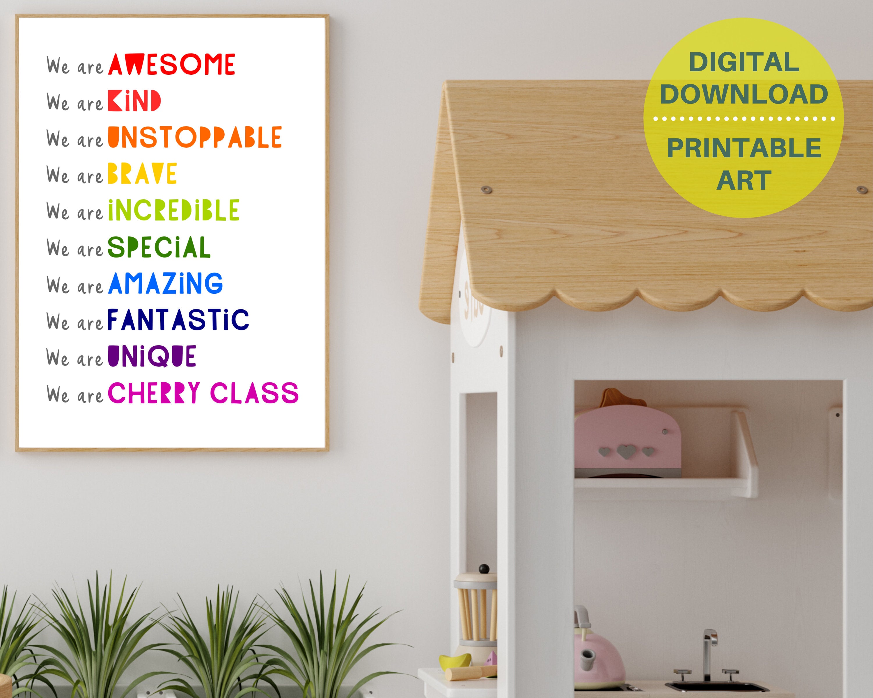Classroom Affirmations Poster, Daily Affirmations for Kids, PRINTABLE ...