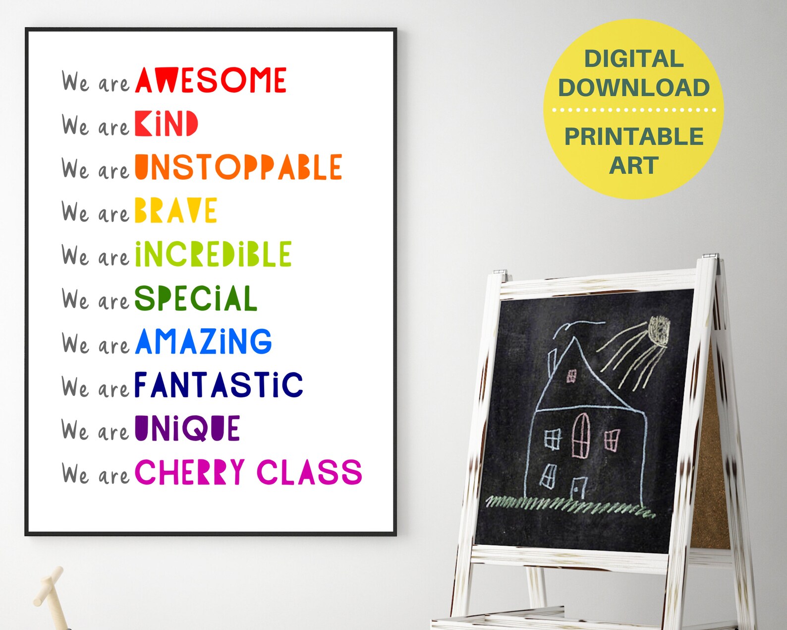 Classroom Affirmations Poster, Daily Affirmations for Kids, PRINTABLE ...