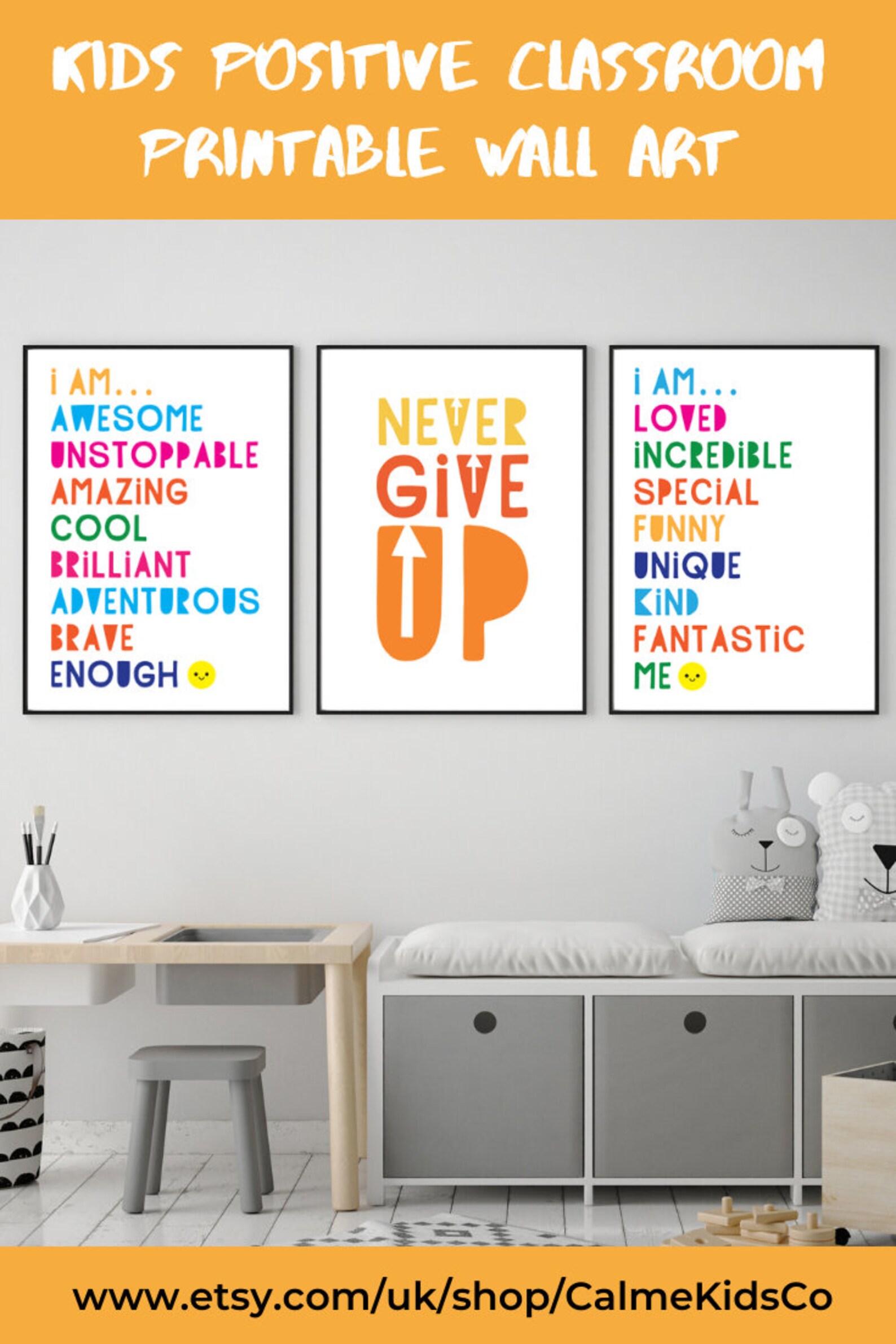 3 Classroom Positivity Quote Digital Poster Prints Kids - Etsy Australia