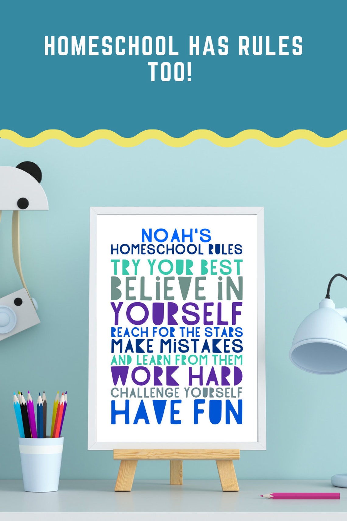 Homeschool Rules Personalized Print Homeschool Decor - Etsy UK