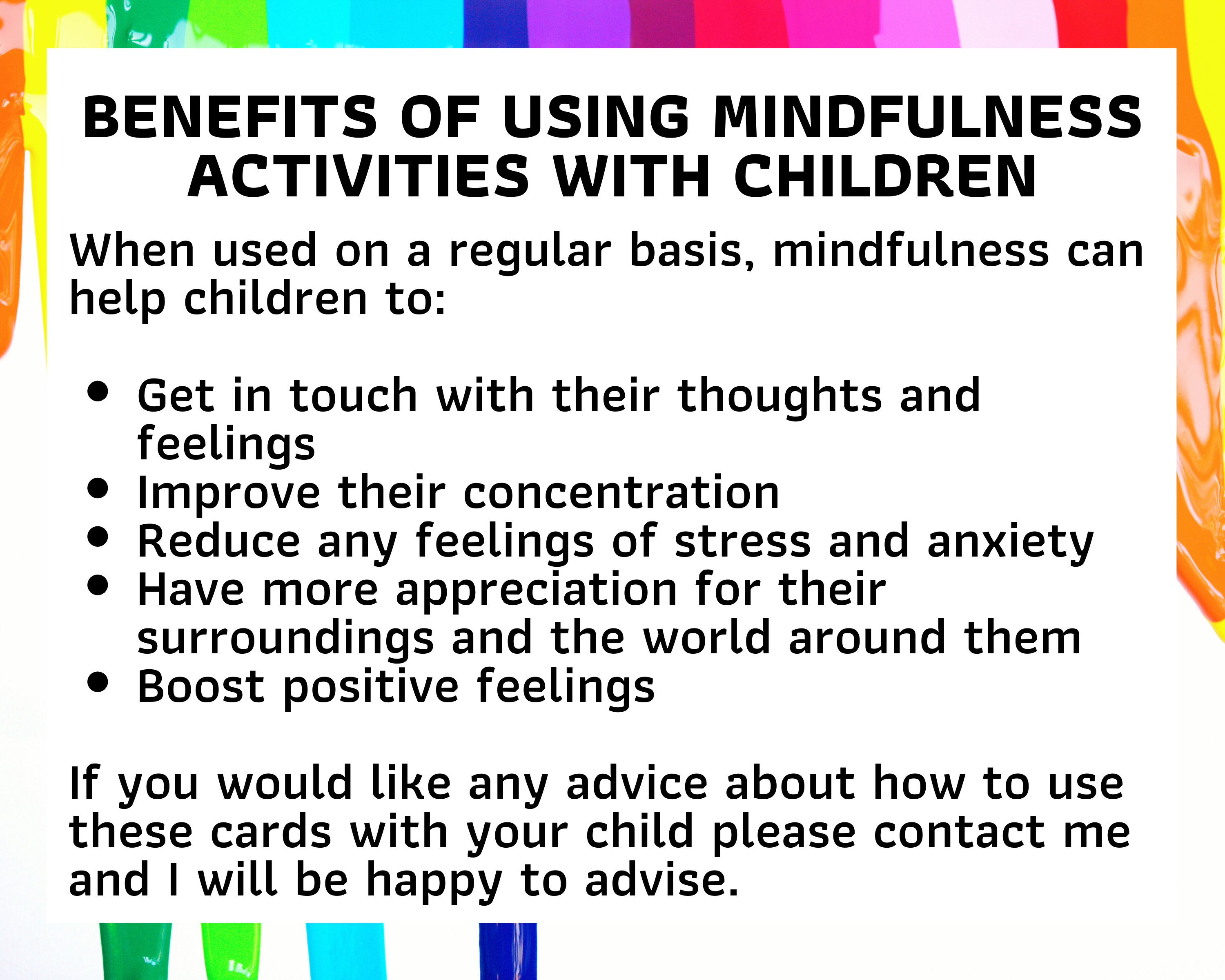 Mindfulness Cards for Kids PRINTABLE Cards Mindful Activity - Etsy