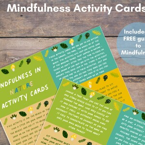 Kids Mindfulness Cards, PRINTABLE Mindfulness in Nature Activity, Kids ...