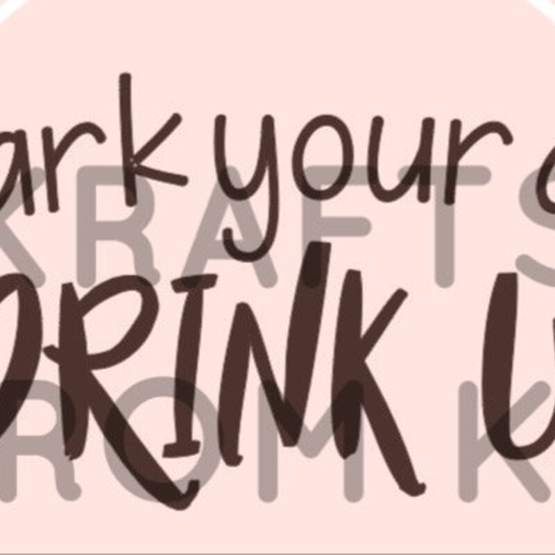 Mark Your Cup and Drink Up - Etsy