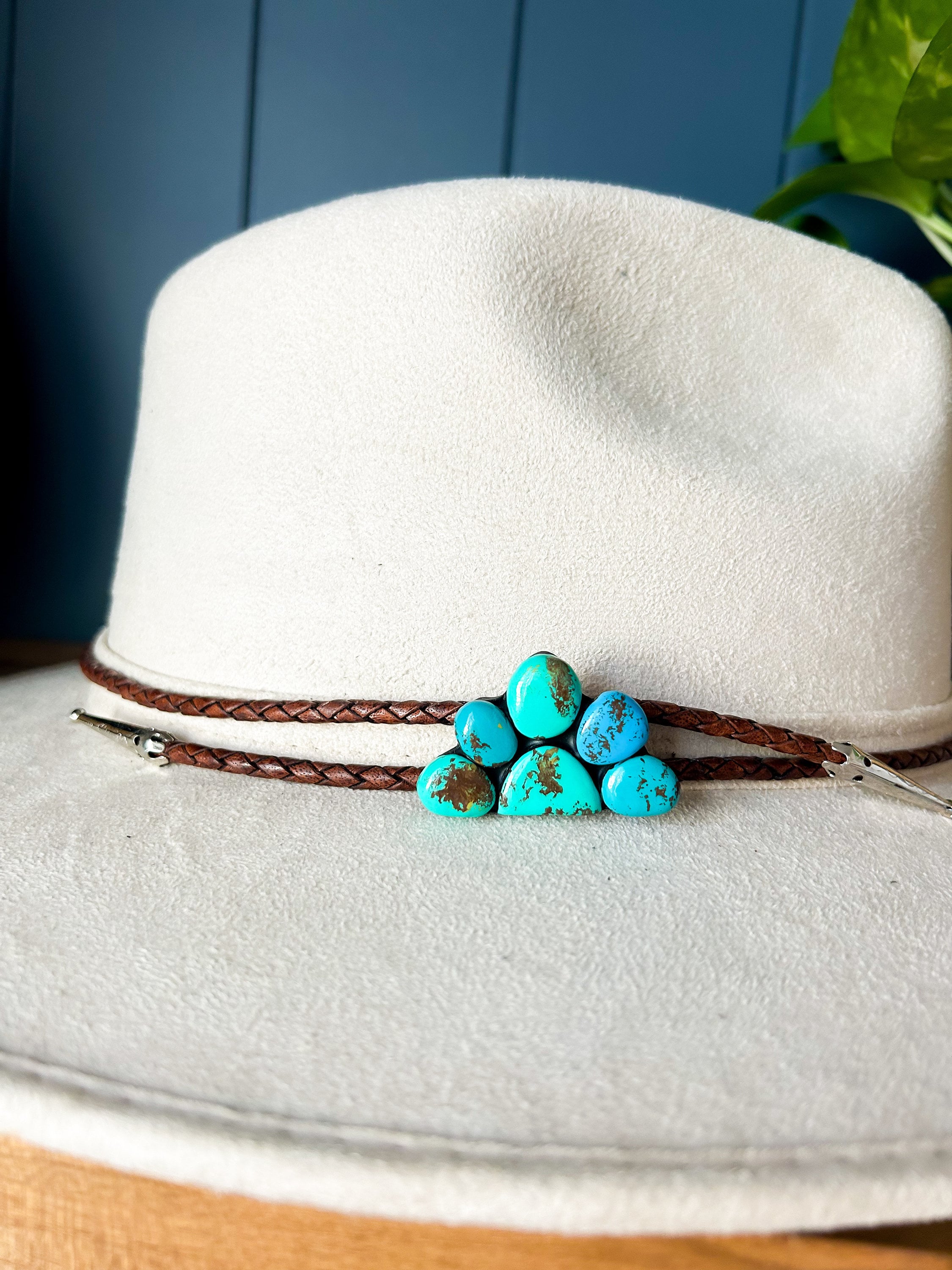 Kingman Turquoise Hat Band, Clay Hat Band, Western Hat Band, Western ...