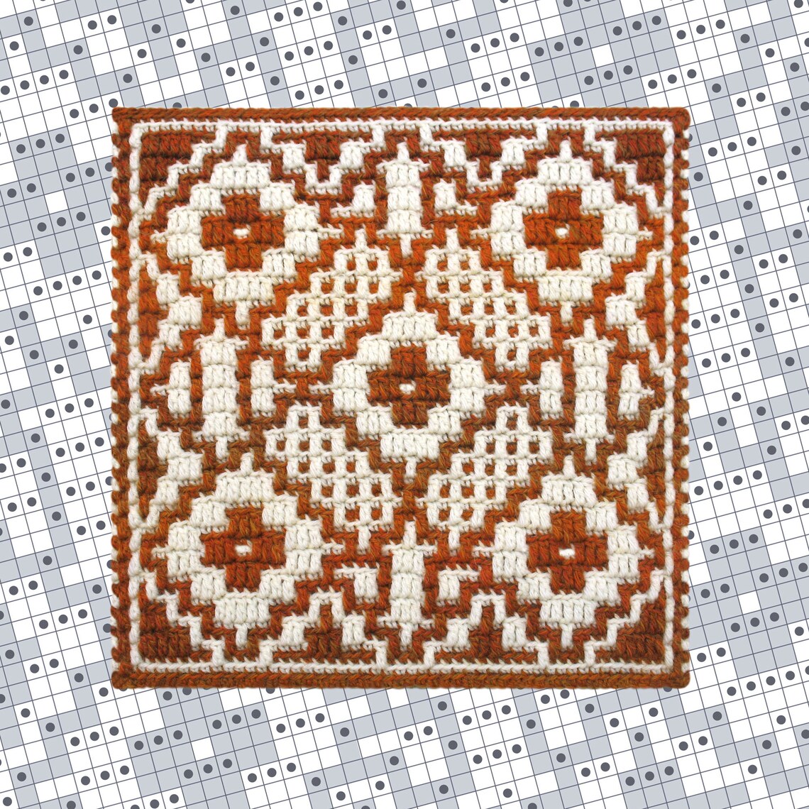 PATTERN Mosaic Crochet Chart Only Arabic Tile Set | Etsy Australia