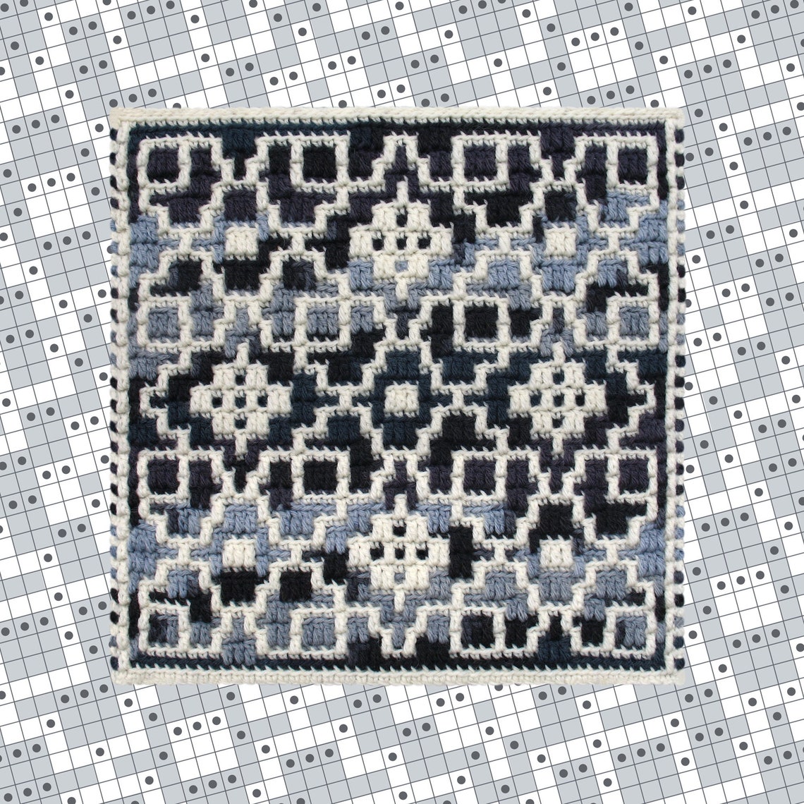 PATTERN Mosaic Crochet Chart Only Arabic Tile Set | Etsy