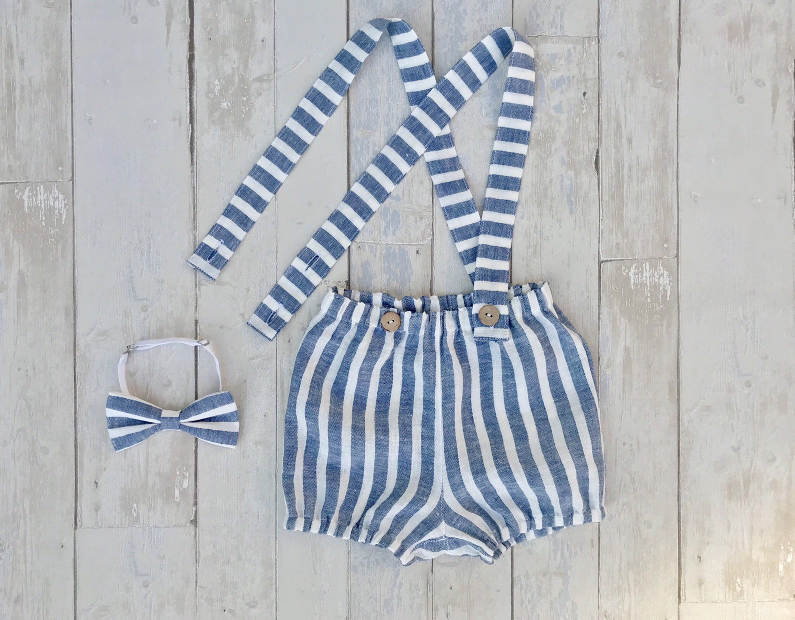Baby bloomers blue striped soft pure linen bloomers nautical | Etsy