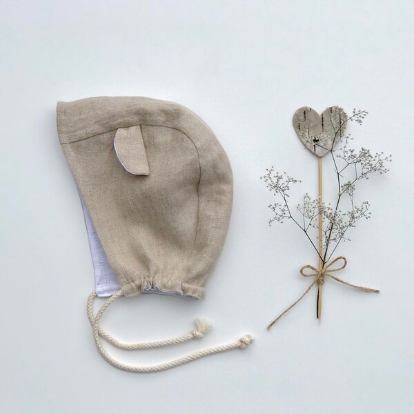 Linen Bonnet - Etsy