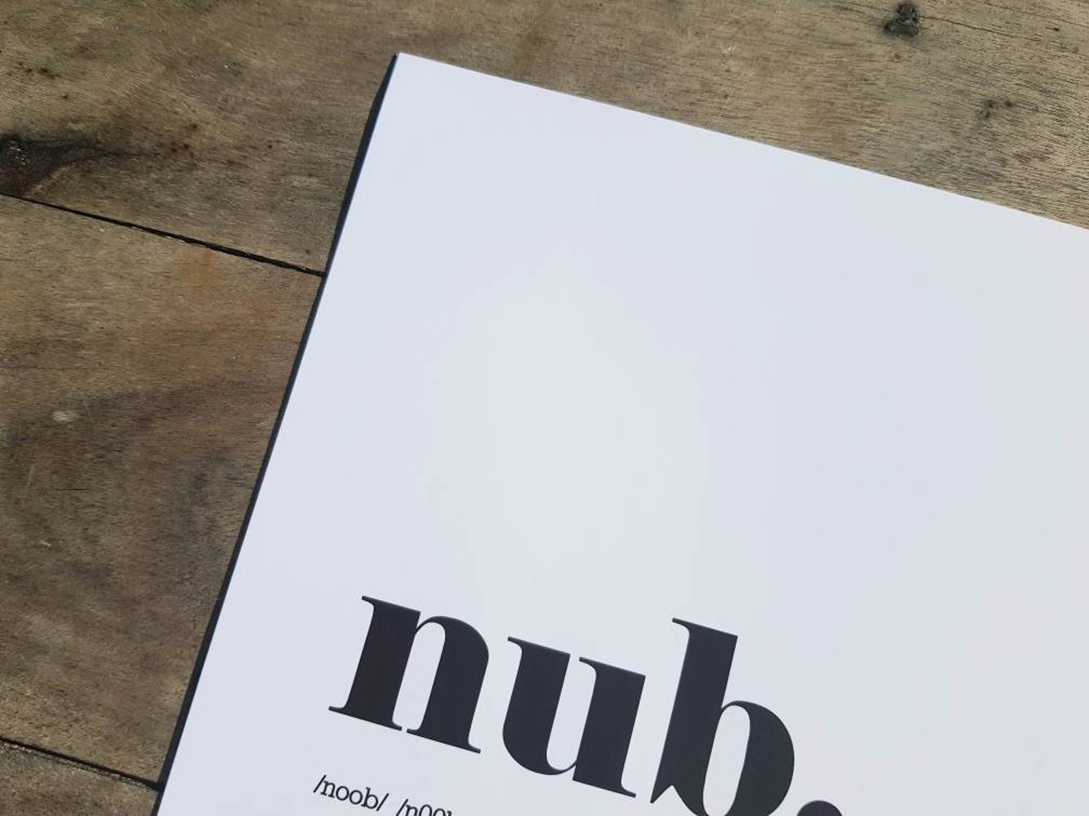 Noob Poster, Nub Print, Gaming Poster, Geek Art, Dictionary Art - Etsy
