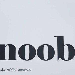 Noob Print Gamer Poster, Gaming Wall Prints, Dorm Room Decor, Digital ...