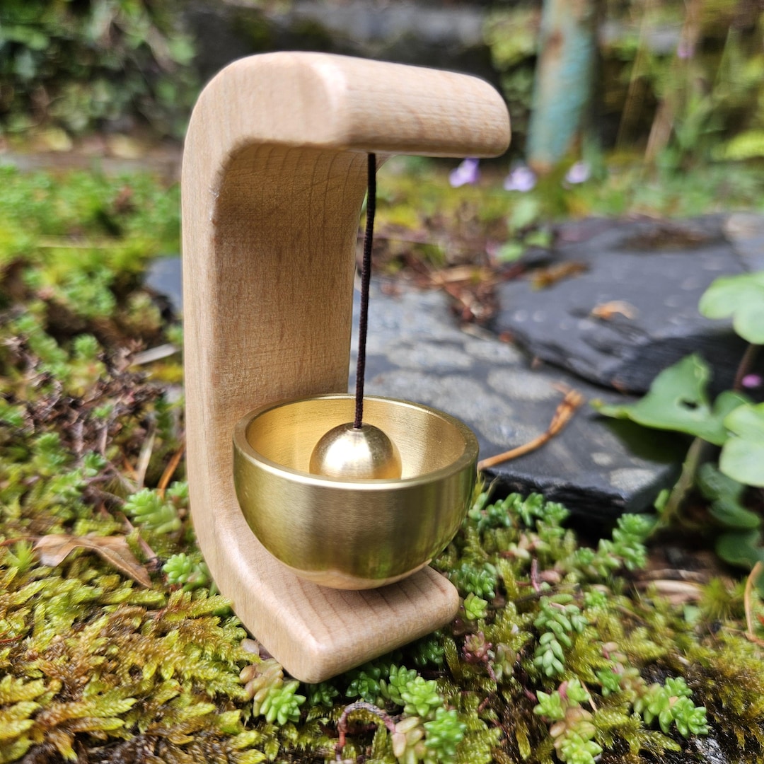 Magnetic Wood & Brass Chime Doorbell - Etsy