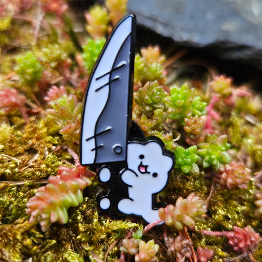 Cute Cartoon Cat Badge / Pin - Etsy