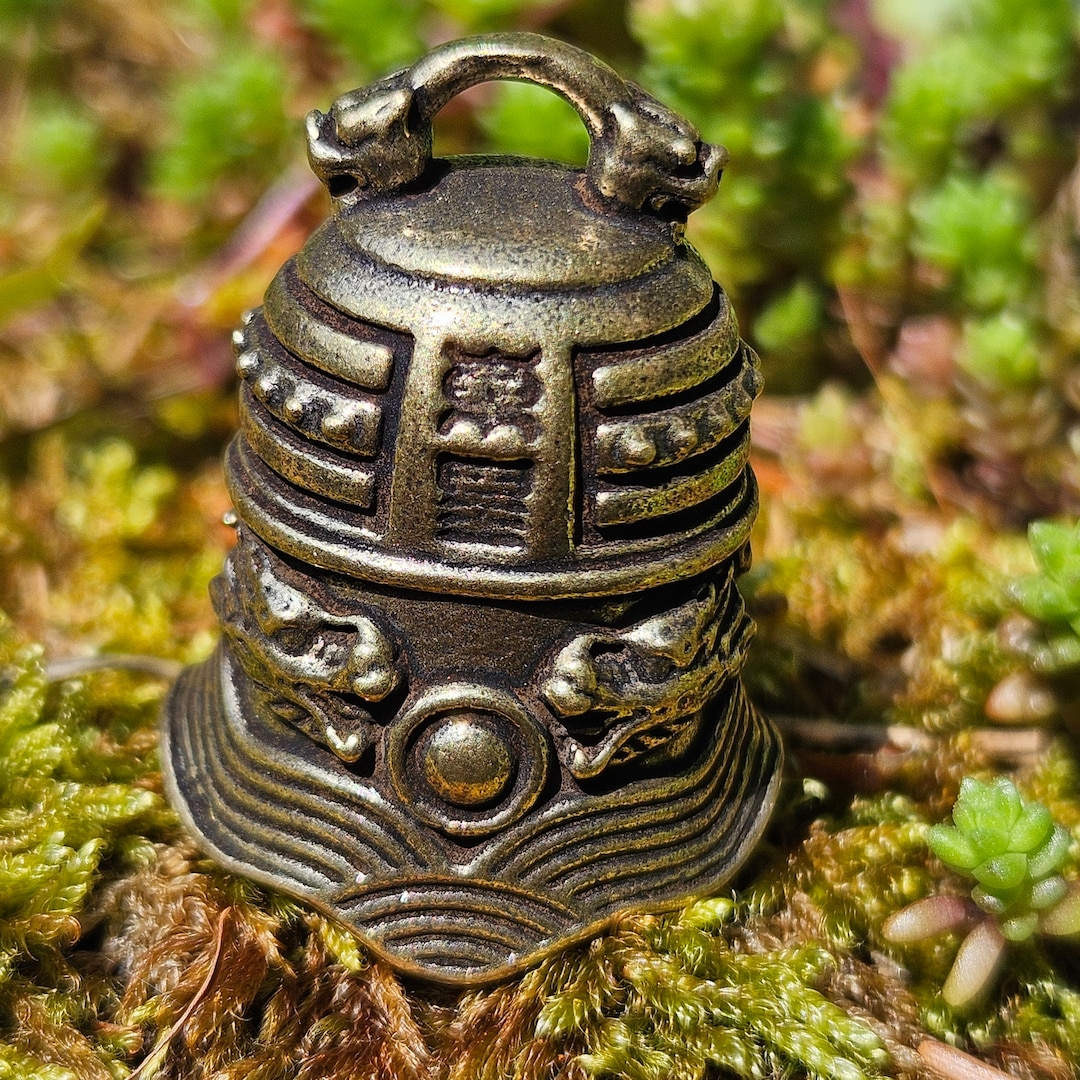 Brass Double Dragon Bell - Etsy