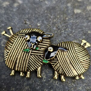 Brass Sheep Brooch Pin - Etsy
