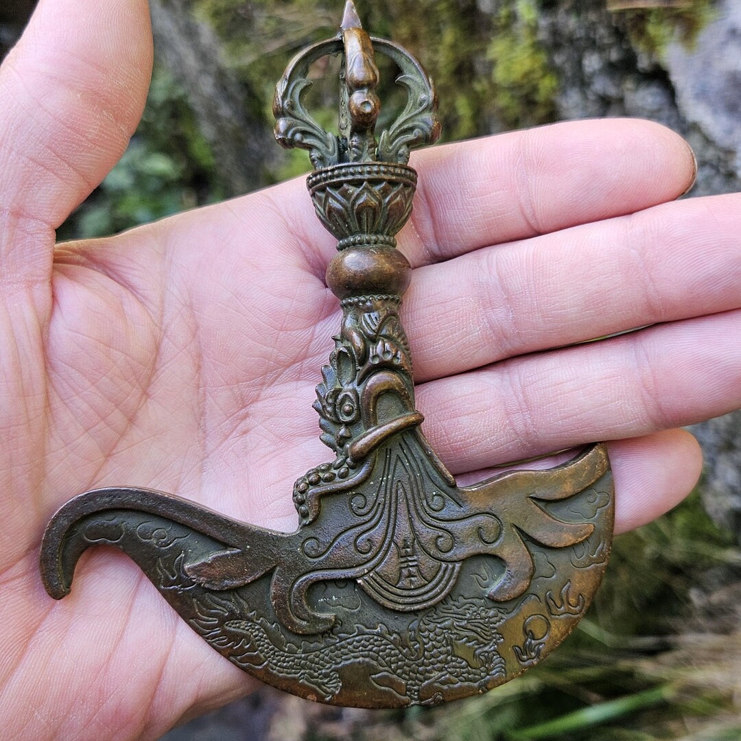 Bronze Dragon Pestle Vajra - Etsy