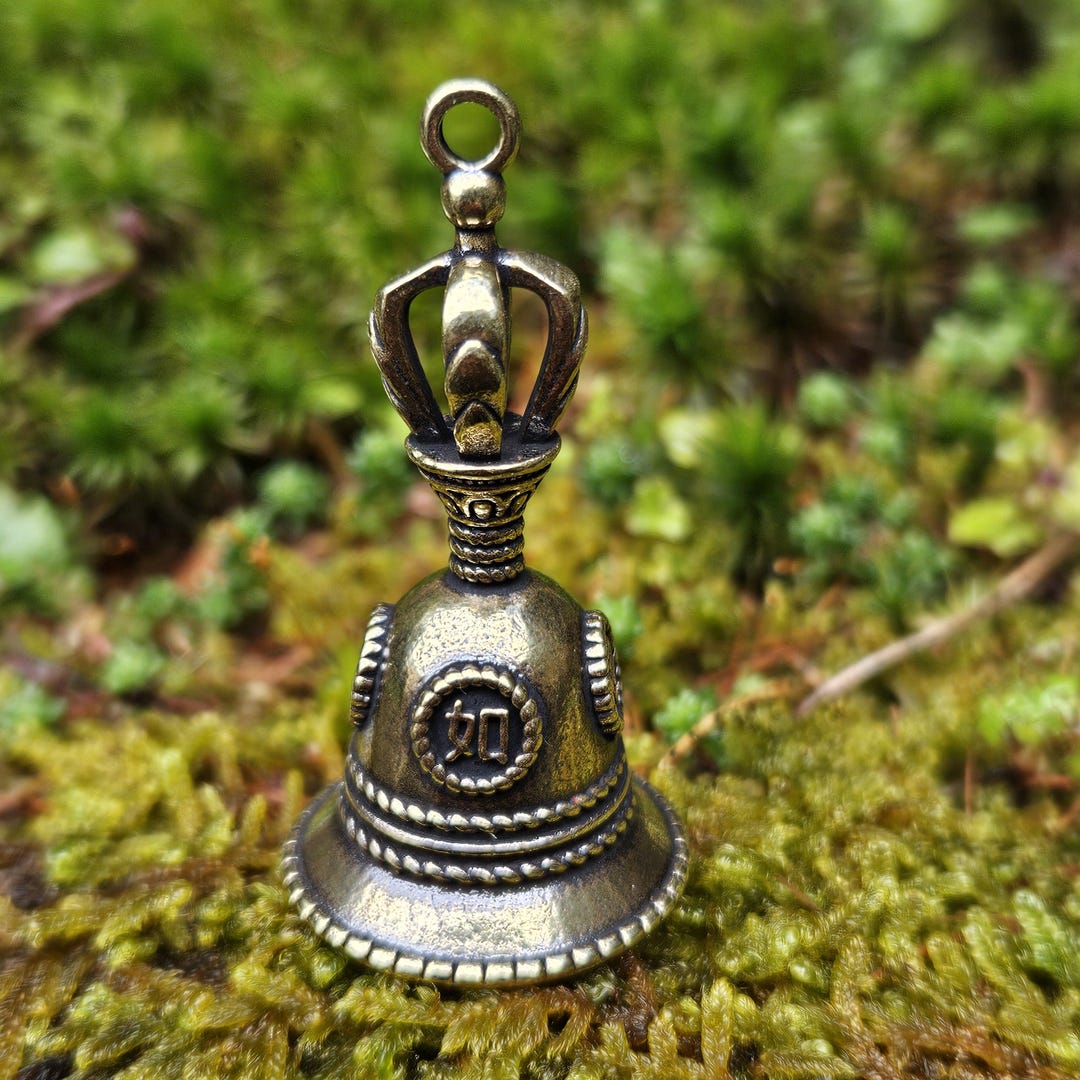 Brass Symbol Buddhist Bell - Etsy UK