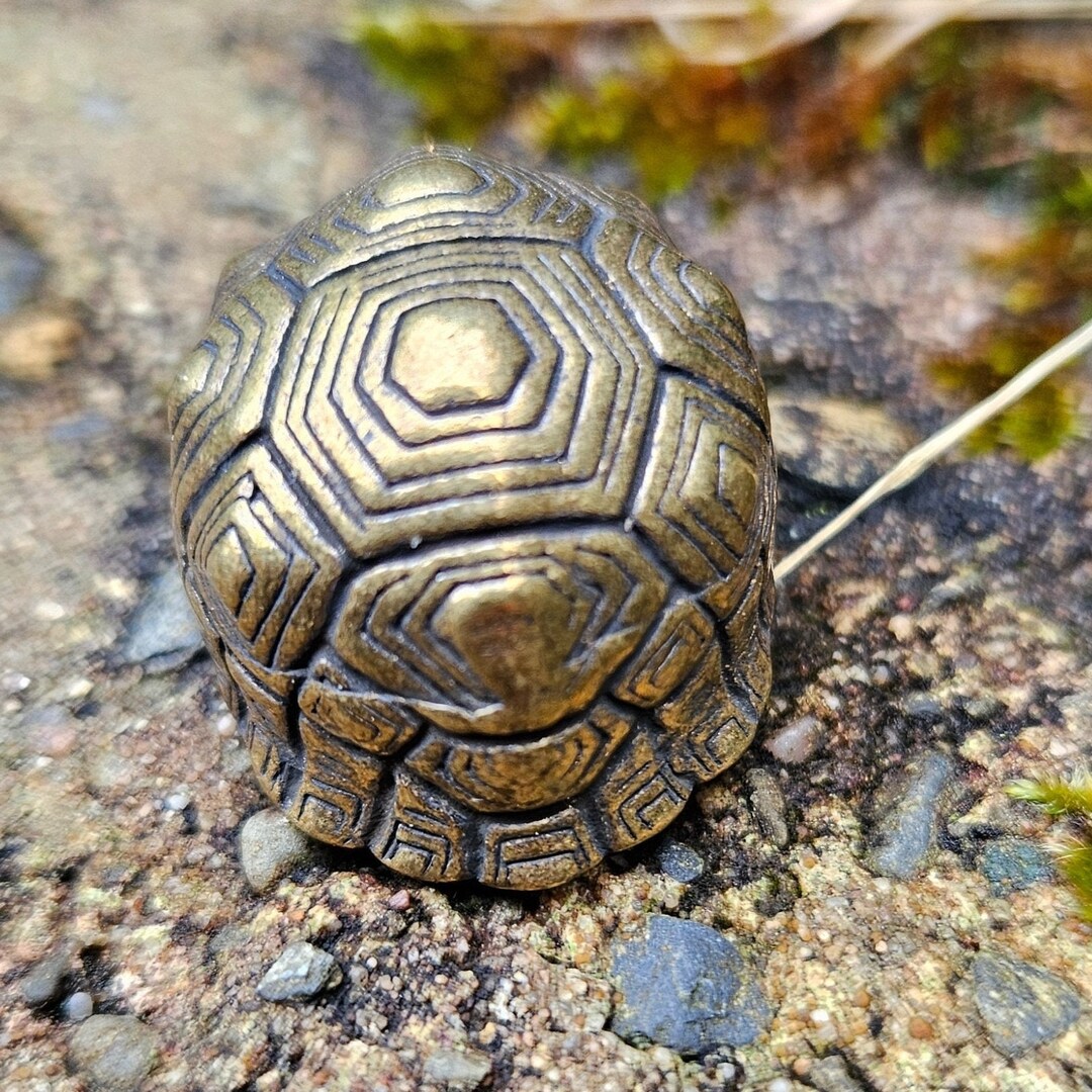 Small Brass Turtle / Tortoise Bell Goblin Guardian Bell - Etsy