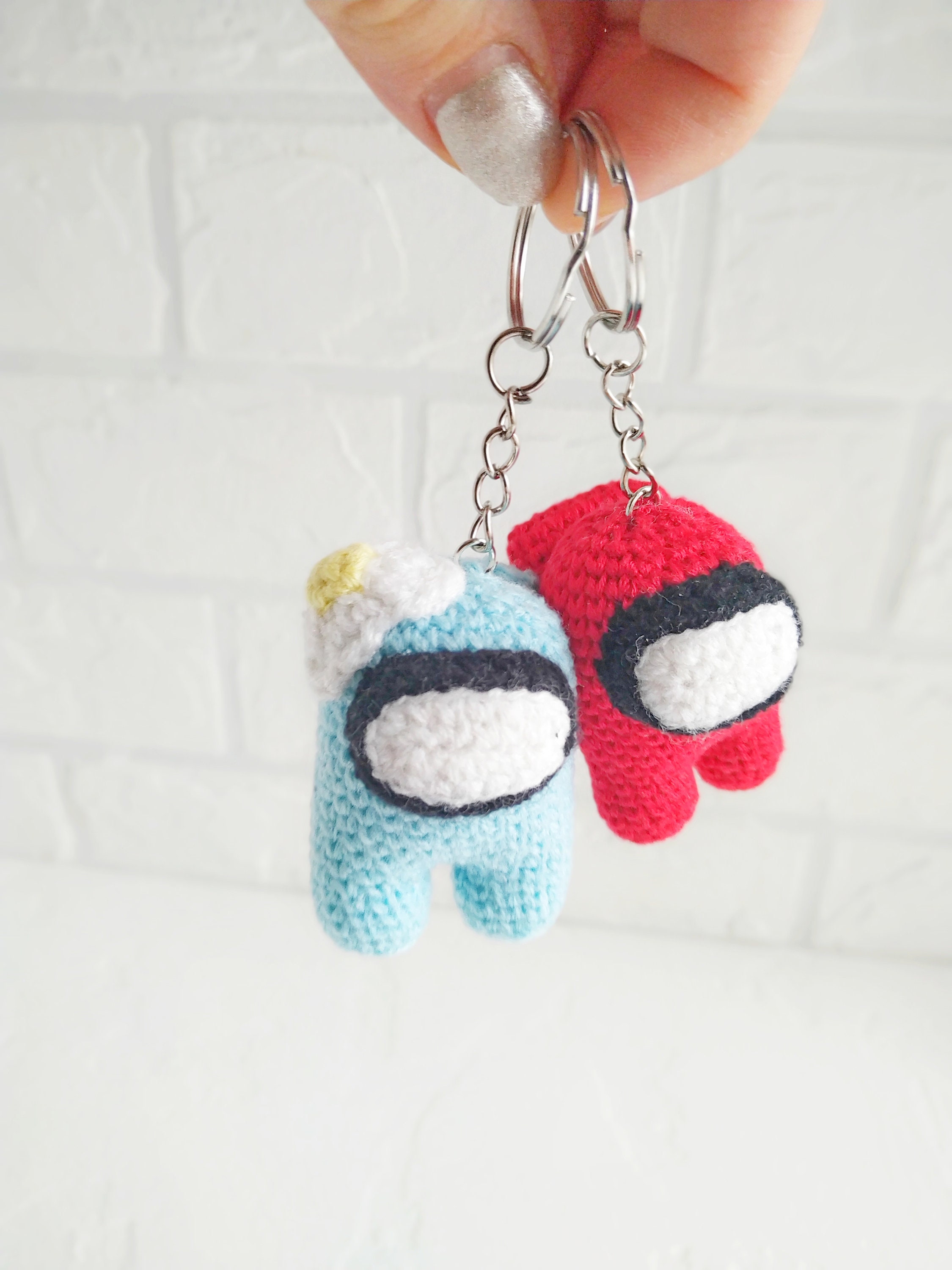 Among Us Keychain Among Us Plushies Amigurumi Among Us - Etsy