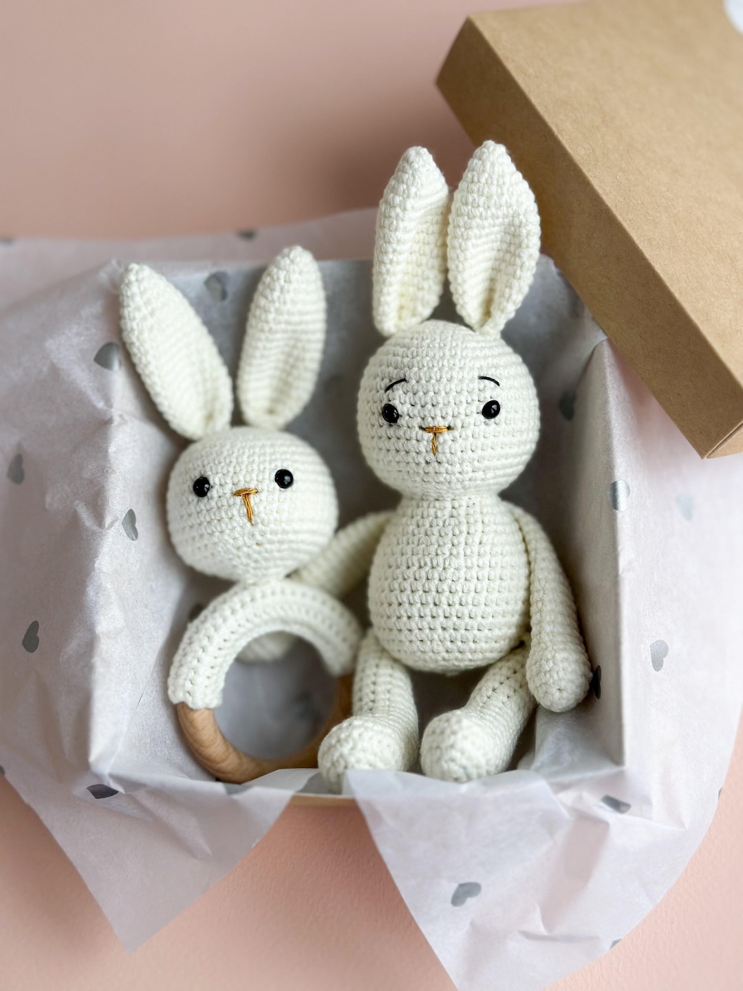 Pregnancy Expecting Mom Basket New Mum Gift Bunny Baby Gift Set Baby ...