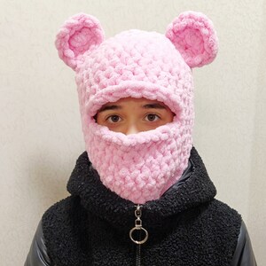 Balaclava Knit Bear Custom Balaklava Adult Balaclava Funny - Etsy