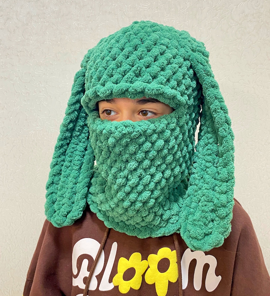 Balaclava Knit Bunny Custom Balaklava Adult Balaclava Funny Winter ...