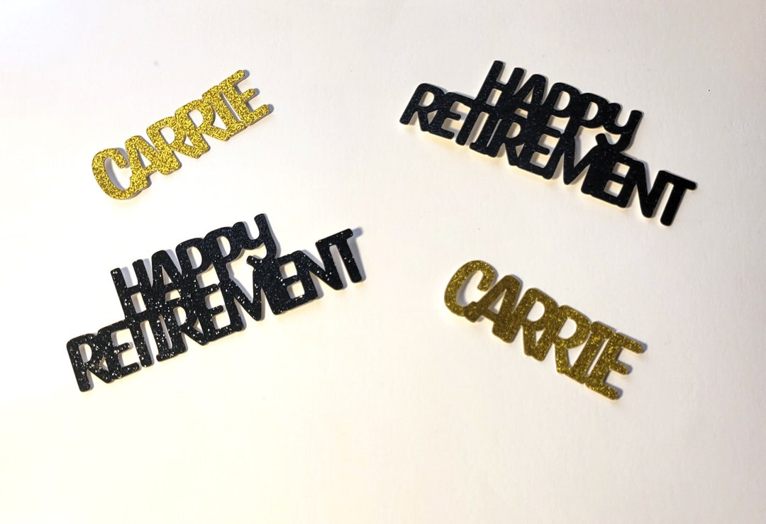 Retirement Confetti, Happy Retirement, Retirement Party, Retirement ...