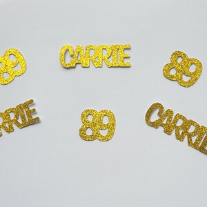 89th Birthday, 89th Birthday Decoration, 89th Birthday Confetti ...