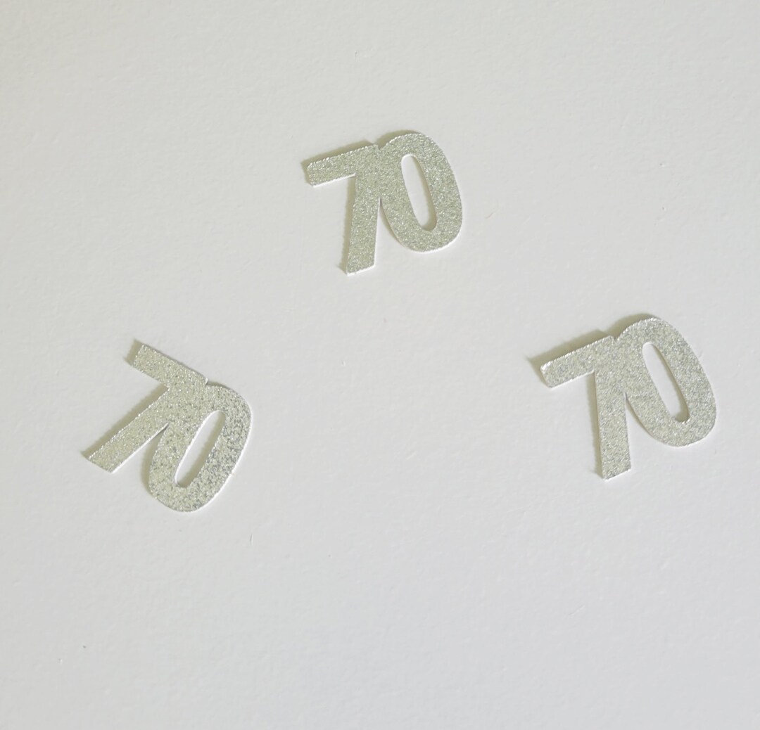70th Birthday Confetti, 70th Birthday, Birthday Confetti, Party ...