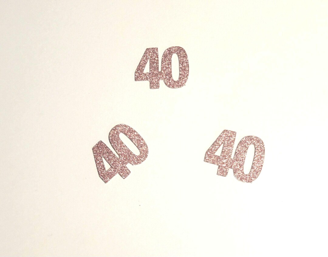 40th Birthday Confetti, 40th Birthday, Birthday Confetti, Party ...