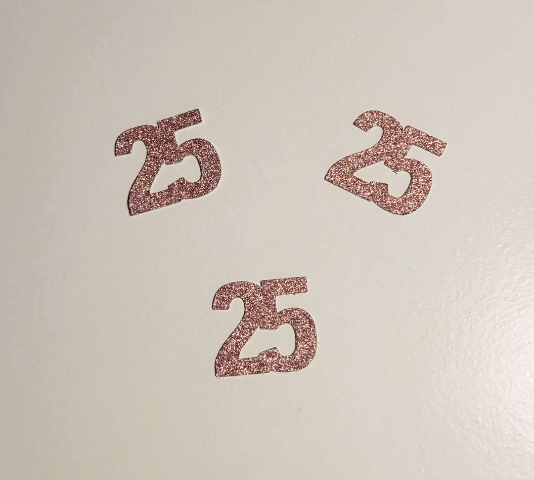 25th Birthday Confetti, 25th Birthday, Birthday Confetti, Party ...