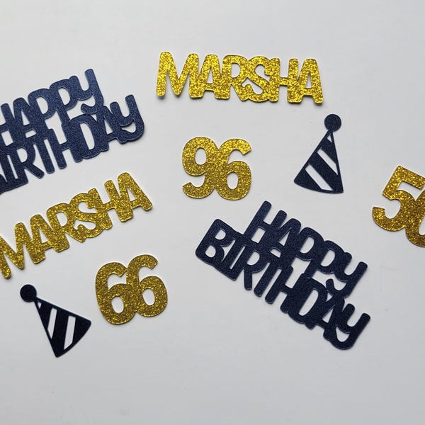 Blue Confetti - Etsy