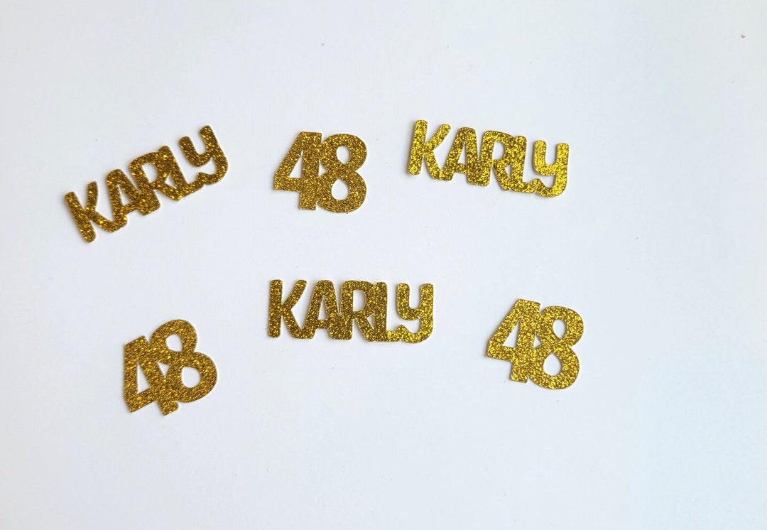 48th Birthday, 48th Birthday Decoration, 48th Birthday Confetti ...