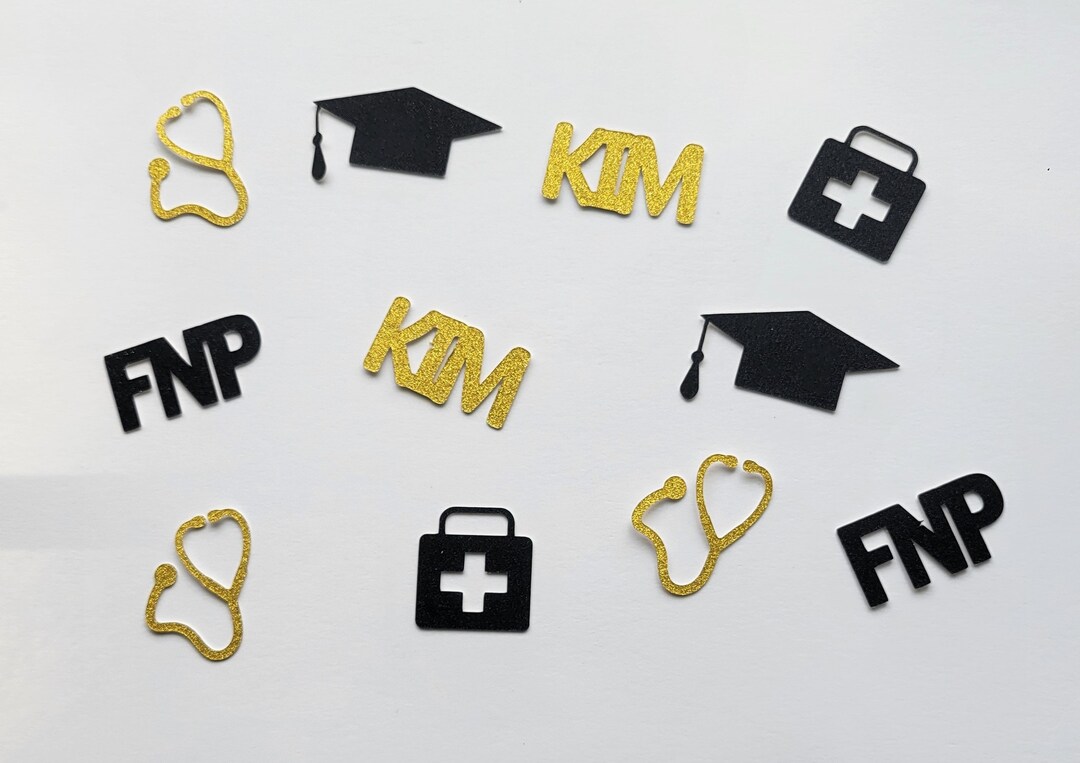 Family Nurse Practitioner Graduation Confetti, Graduation Party ...