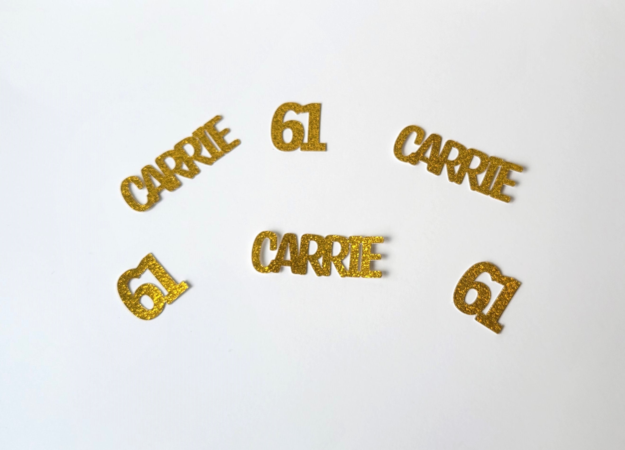 61st Birthday, 61st Birthday Decoration, 61st Birthday Confetti ...