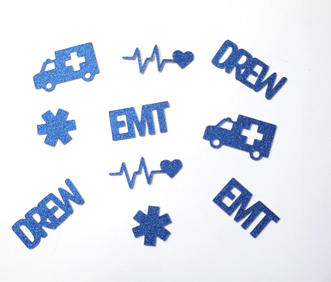 EMT Medic Confetti, Medic Party Decoration, First Responder Confetti ...