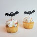 Cupcake Toppers, Halloween Cupcake Toppers, Bat Cupcake Topper, Happy ...