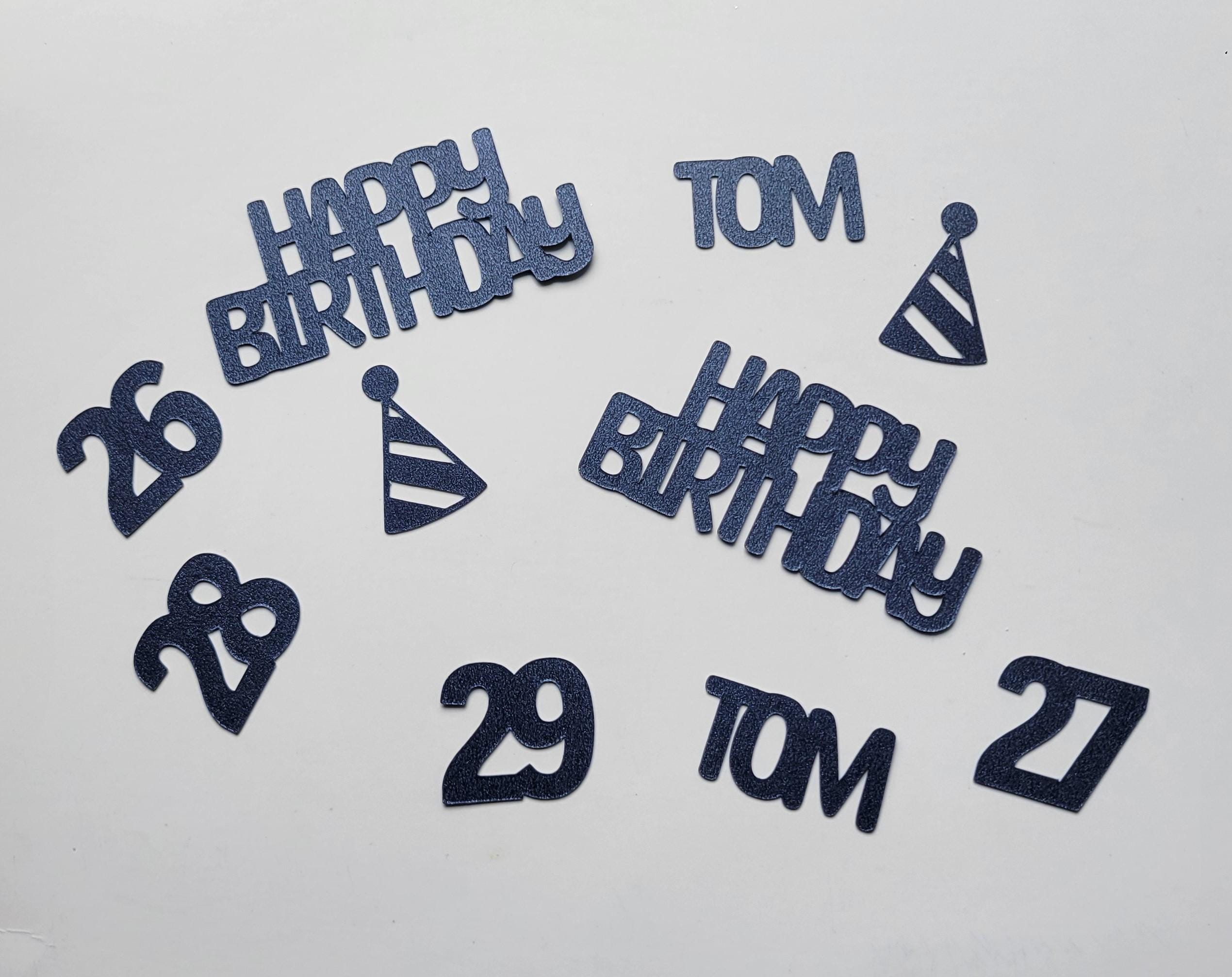 Birthday Confetti, Birthday Decoration, Happy Birthday Confetti, Party ...
