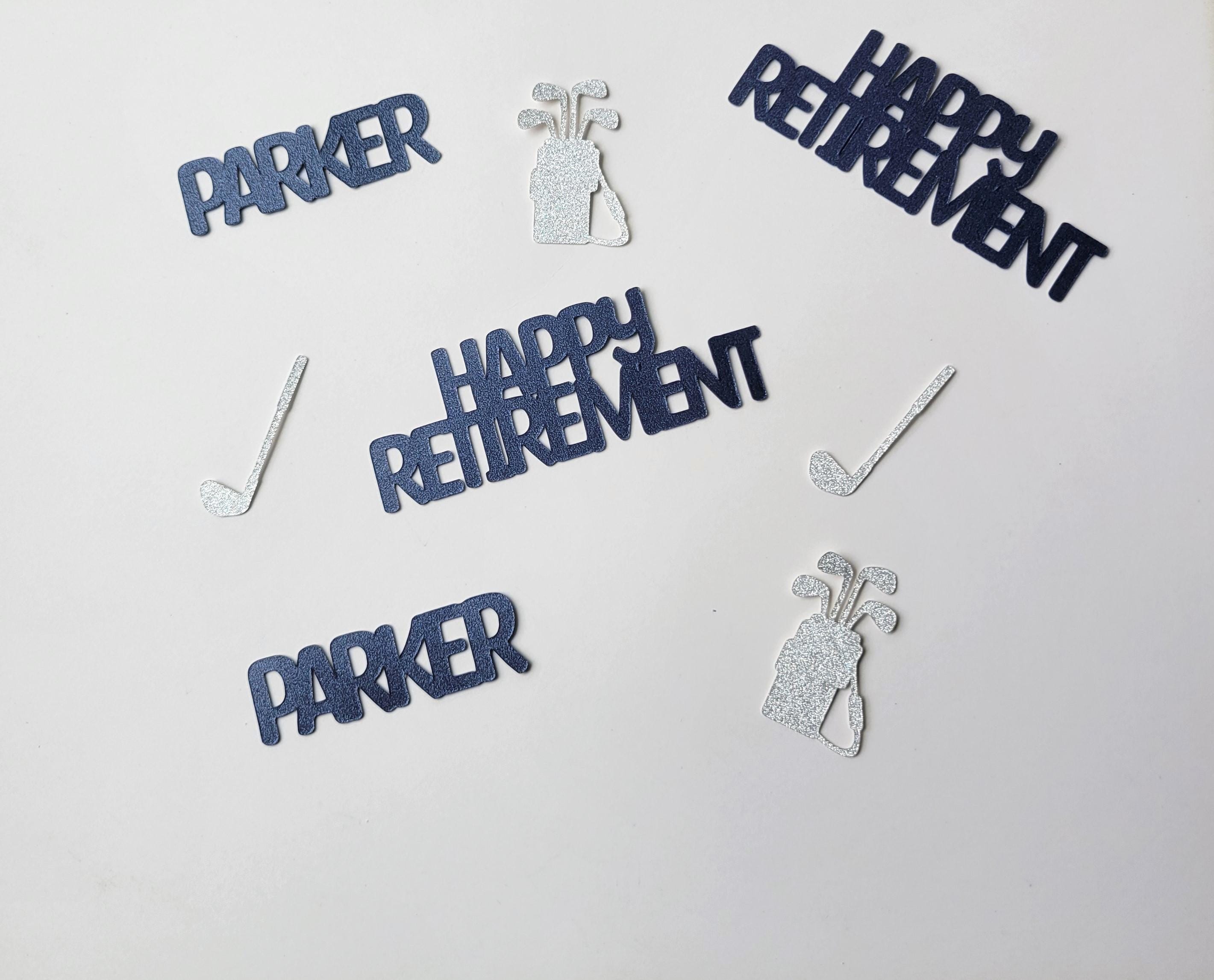 Retirement Confetti, Happy Retirement, Retirement Party, Golf Party ...