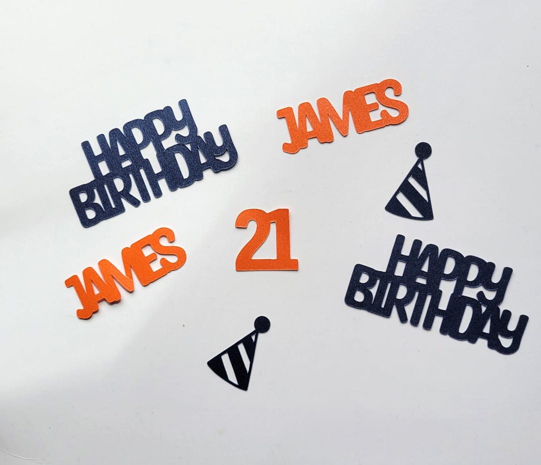 Birthday Confetti, Birthday Decoration, Happy Birthday Confetti, Party ...