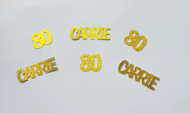 80th Birthday, 80th Birthday Decoration, 80th Birthday Confetti ...