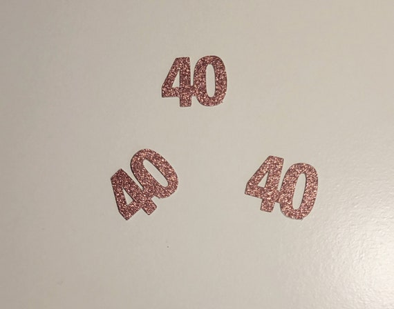 40th Birthday Confetti 40th Birthday Birthday Confetti - Etsy