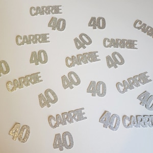 40th Birthday, 40th Birthday Decoration, 40th Birthday Confetti ...