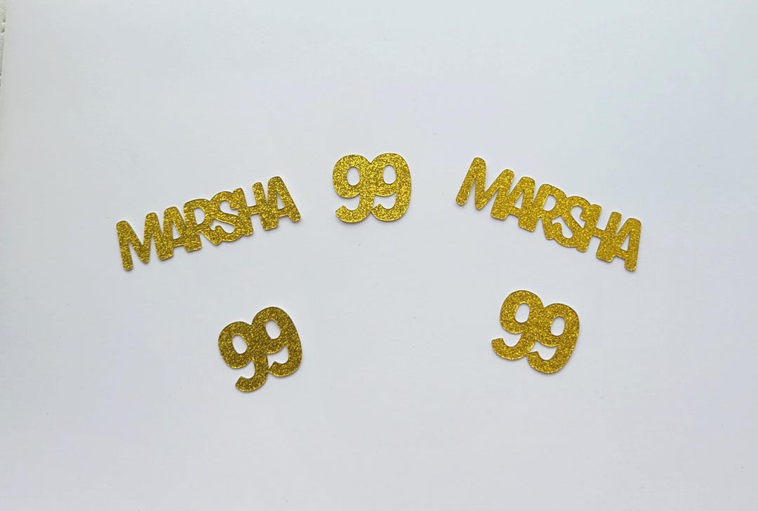 99th Birthday, 99th Birthday Decoration, 99th Birthday Confetti ...