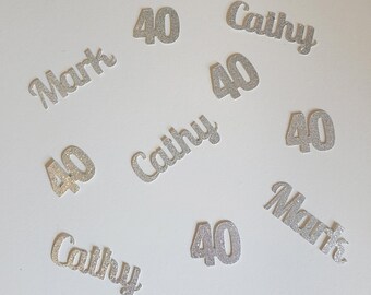 40th Birthday Party Personalized Confetti - Etsy