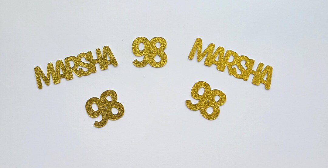 98th Birthday, 98th Birthday Decoration, 98th Birthday Confetti ...
